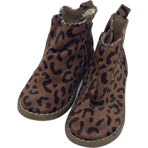 GAP | Shoes | Baby Gap Leopard Print Girls Boots Sz 7 | Poshmark